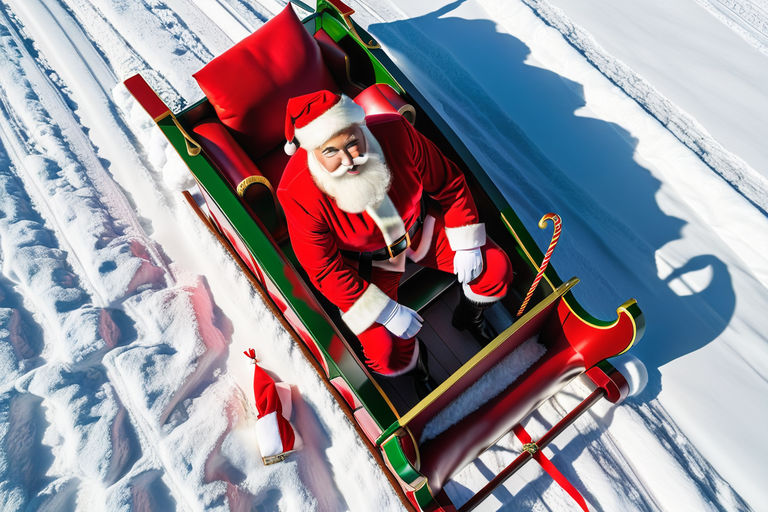 Sleigh of Santa Claus top-down view by Даниил Трапезников - Playground