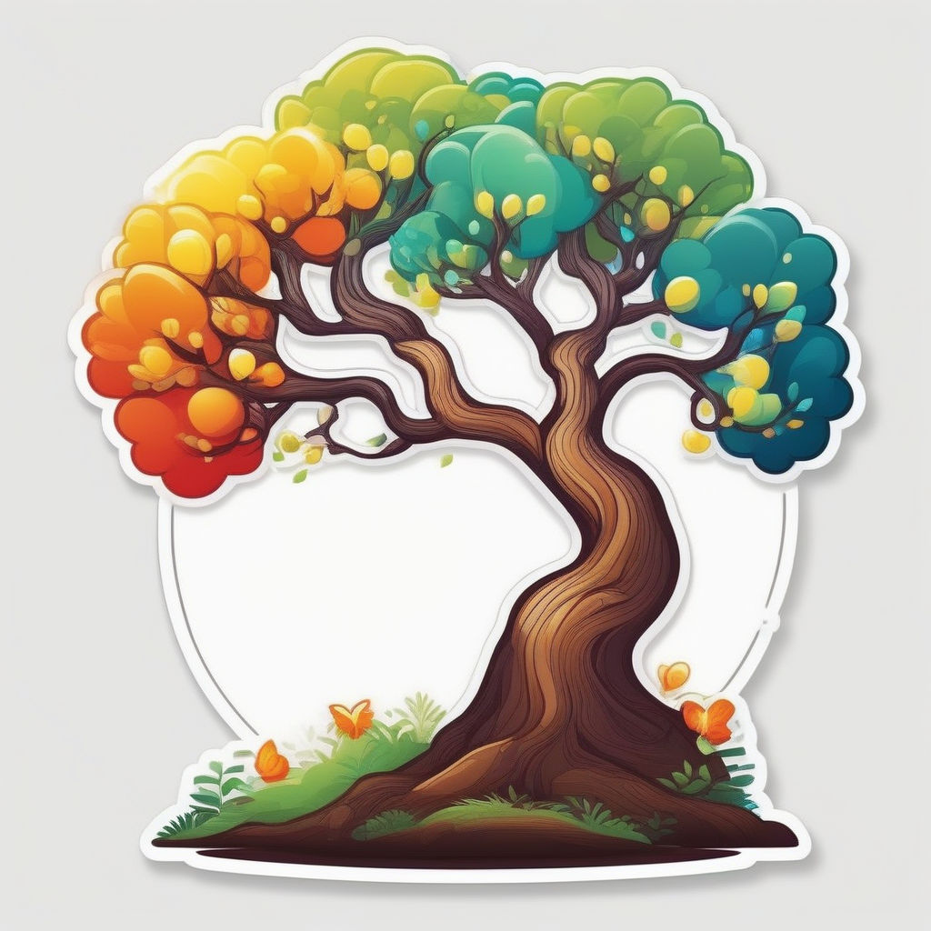 Cute cartoon Tree by Mark Terrey - Playground