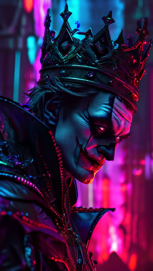 Coringa DC comics in darkness 4k details in neon city by Audiney Santos ...