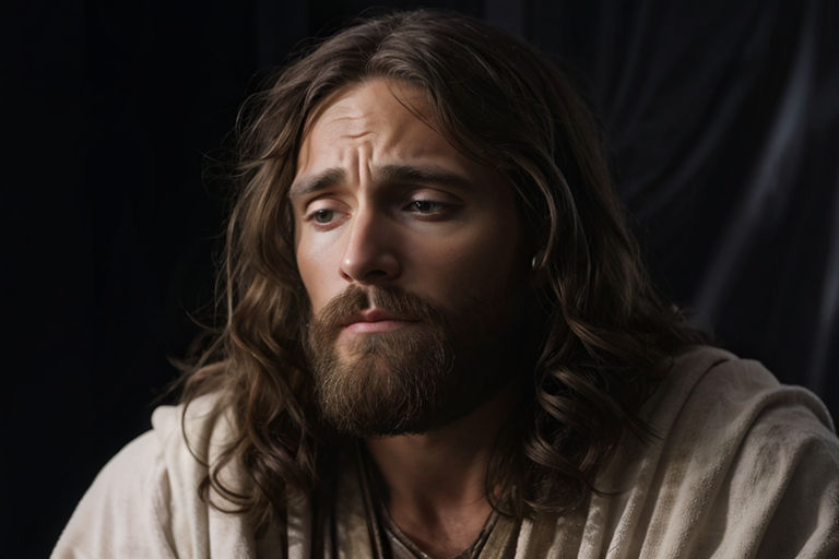 Jesus Christ sad by fabio francisco - Playground