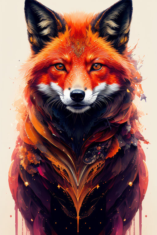 Professional portrait of a firey fox by Jeff - Playground