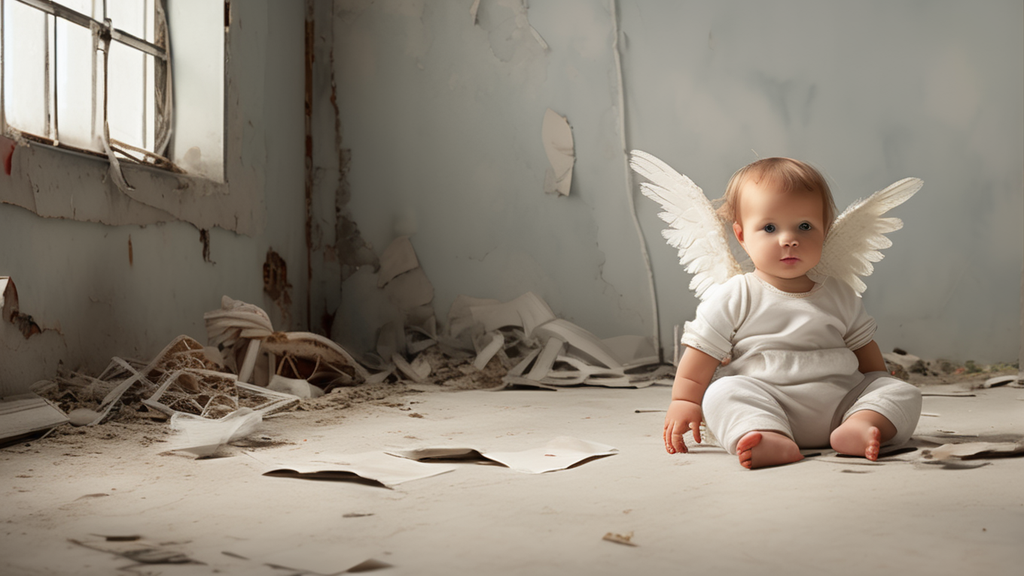 Full body A portrait photo of an infant Angel by Katherine Perry ...