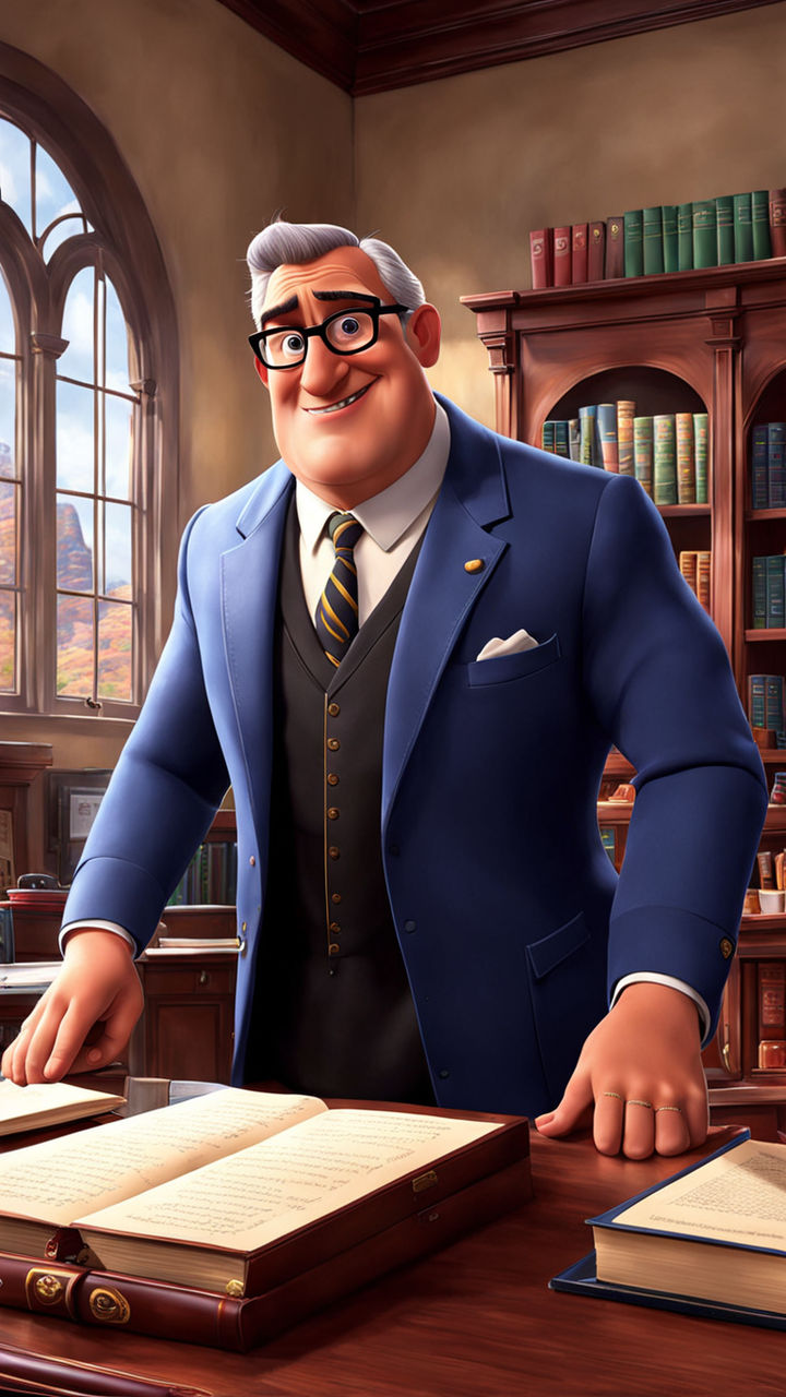 Best quality. Realistic pixar style. Headmaster's School Of... by ...