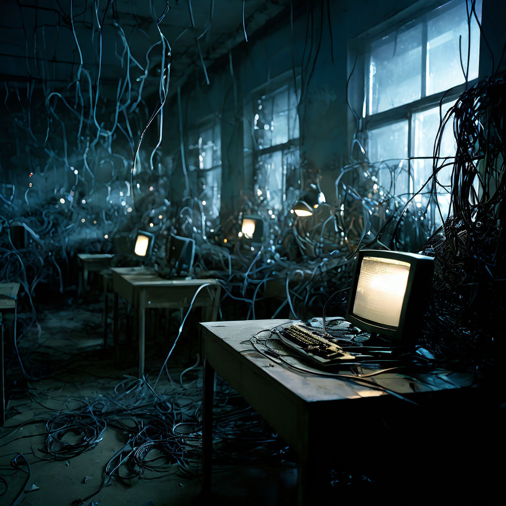 Chaos and mystery encapsulated in a computer classroom fille... by ...