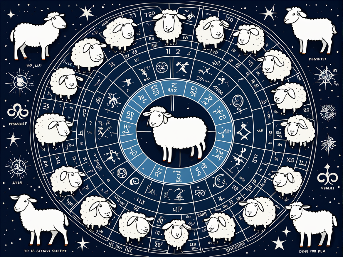 A cartoon chart of the zodiac sheep's fortune by Rhett Stark - Playground