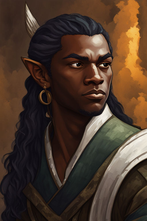 Young black male elf by Alex Colipolski - Playground