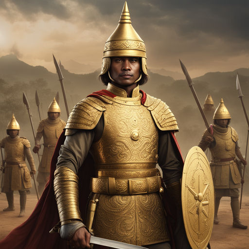 An image of Mahar Bandula with the Bagan warriors hat by Yaungchi Oo ...