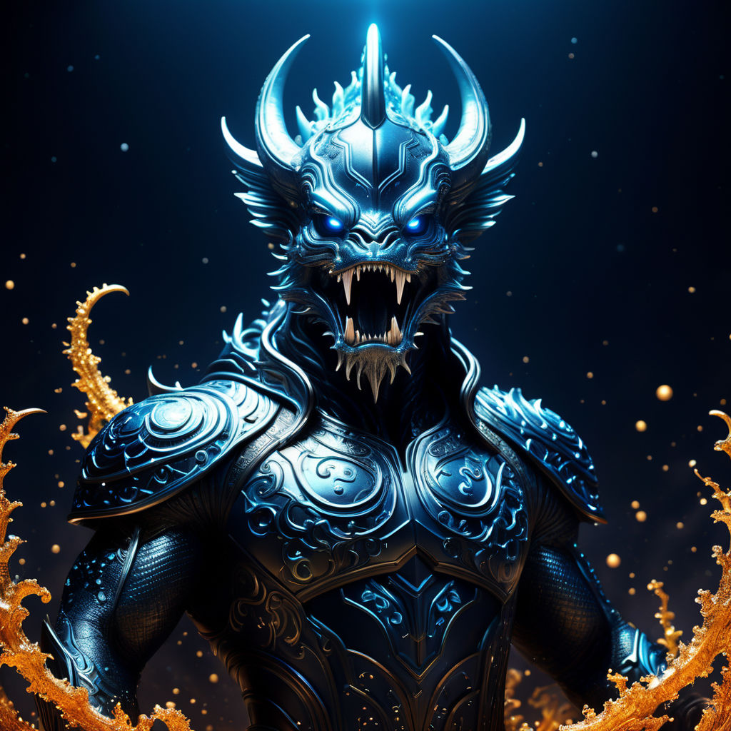 Zodiac sign aquarius depicted as a monster highly detailed by Dominik ...