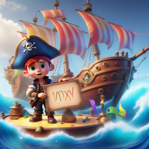 A close-up view of a pixar style 3d cartoonA cute Pixar A Pi... by ...