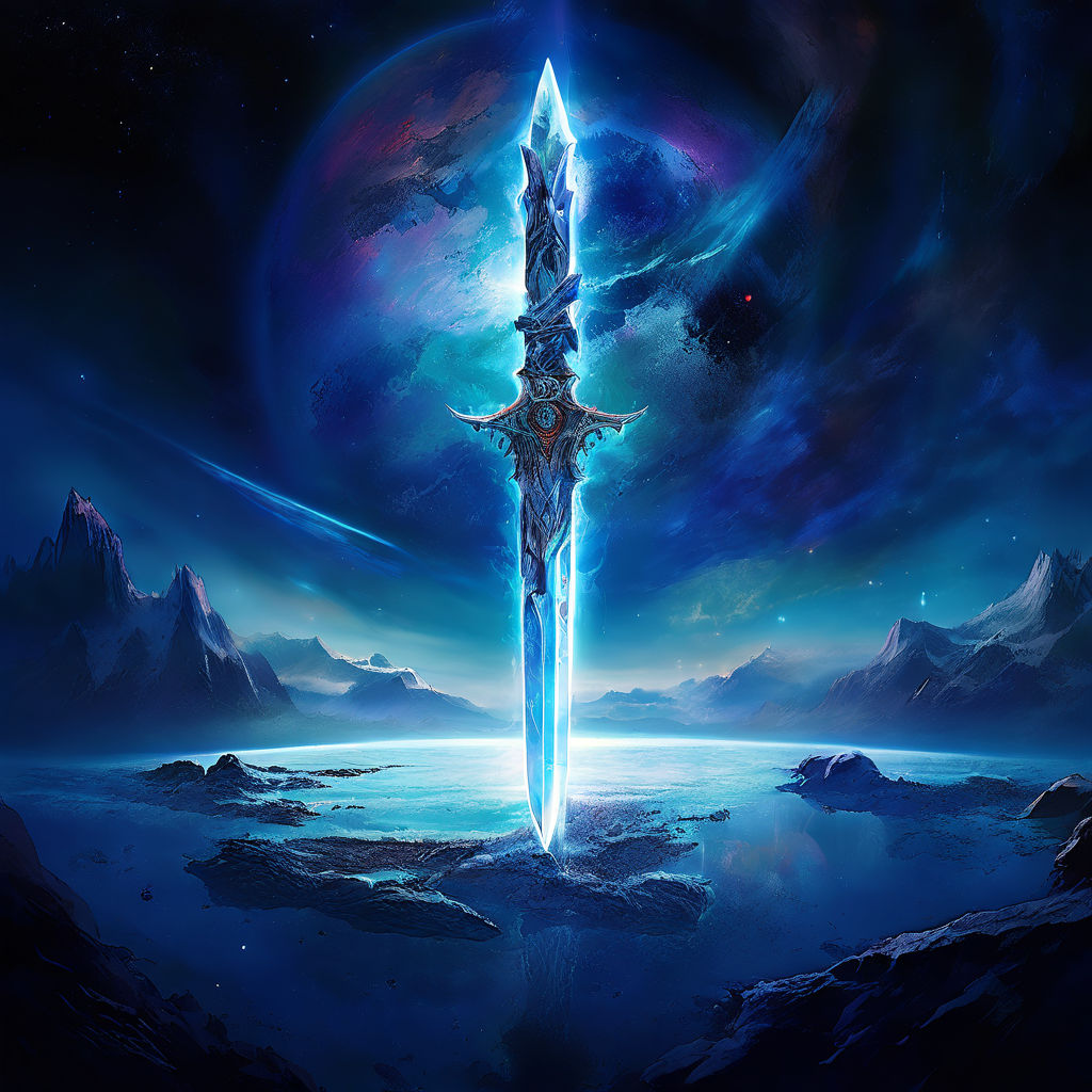 Planet Earth envisioned as a colossal sword by Keshav Bhardwaj - Playground