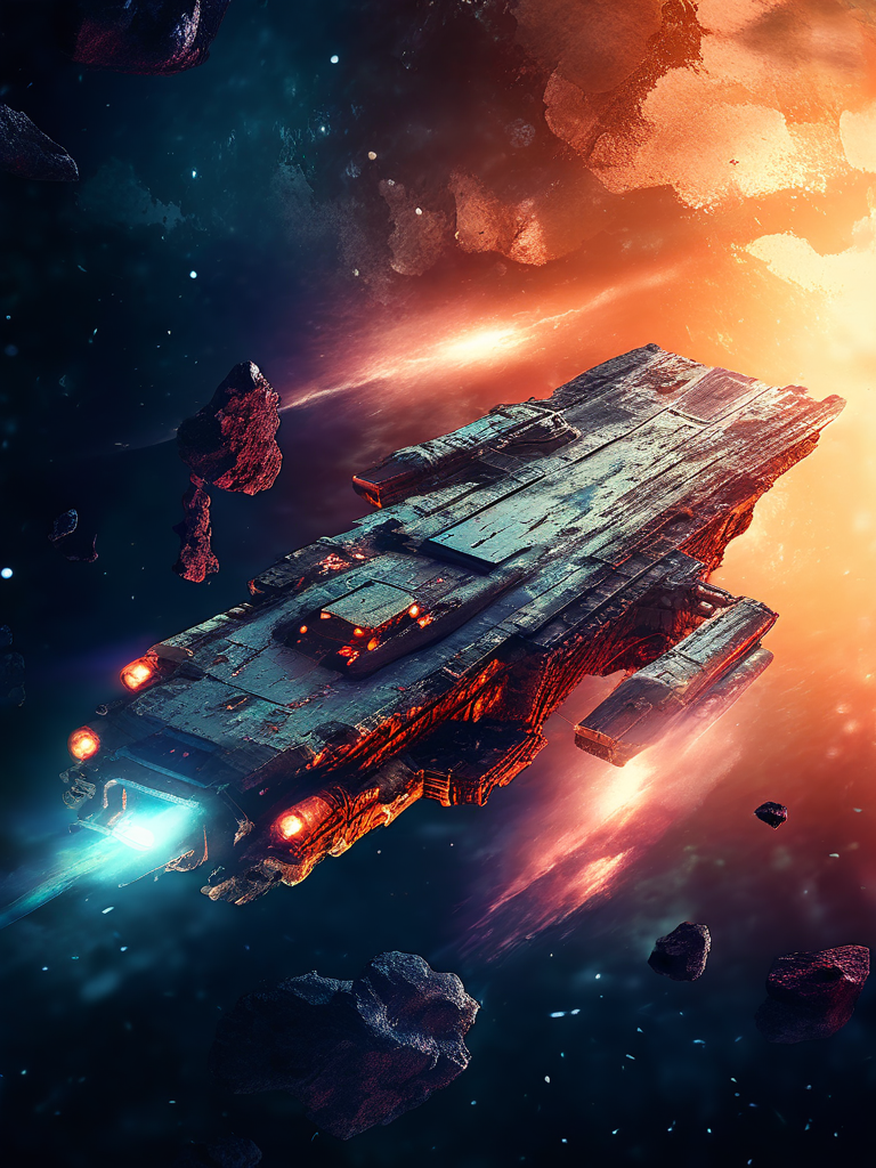 Galaxy explorer ship by Tim Wakeham - Playground