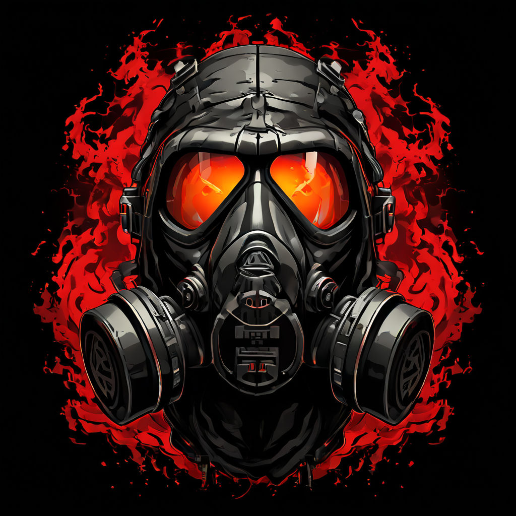 Make a logo with the inscription "DEAD AREA" Gas mask by Александр ...