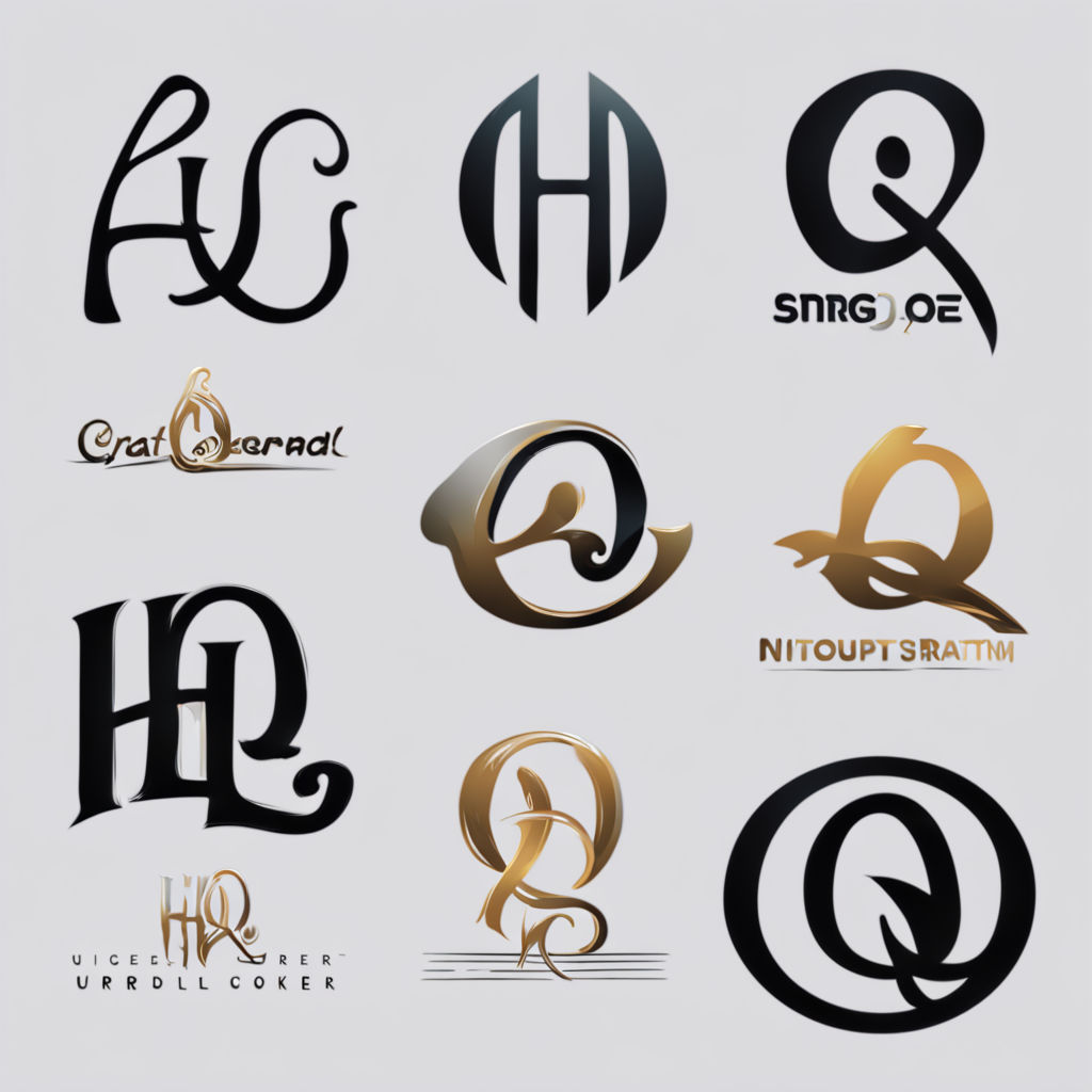 Lettering logo options for "H2Q" by Andrew A - Playground