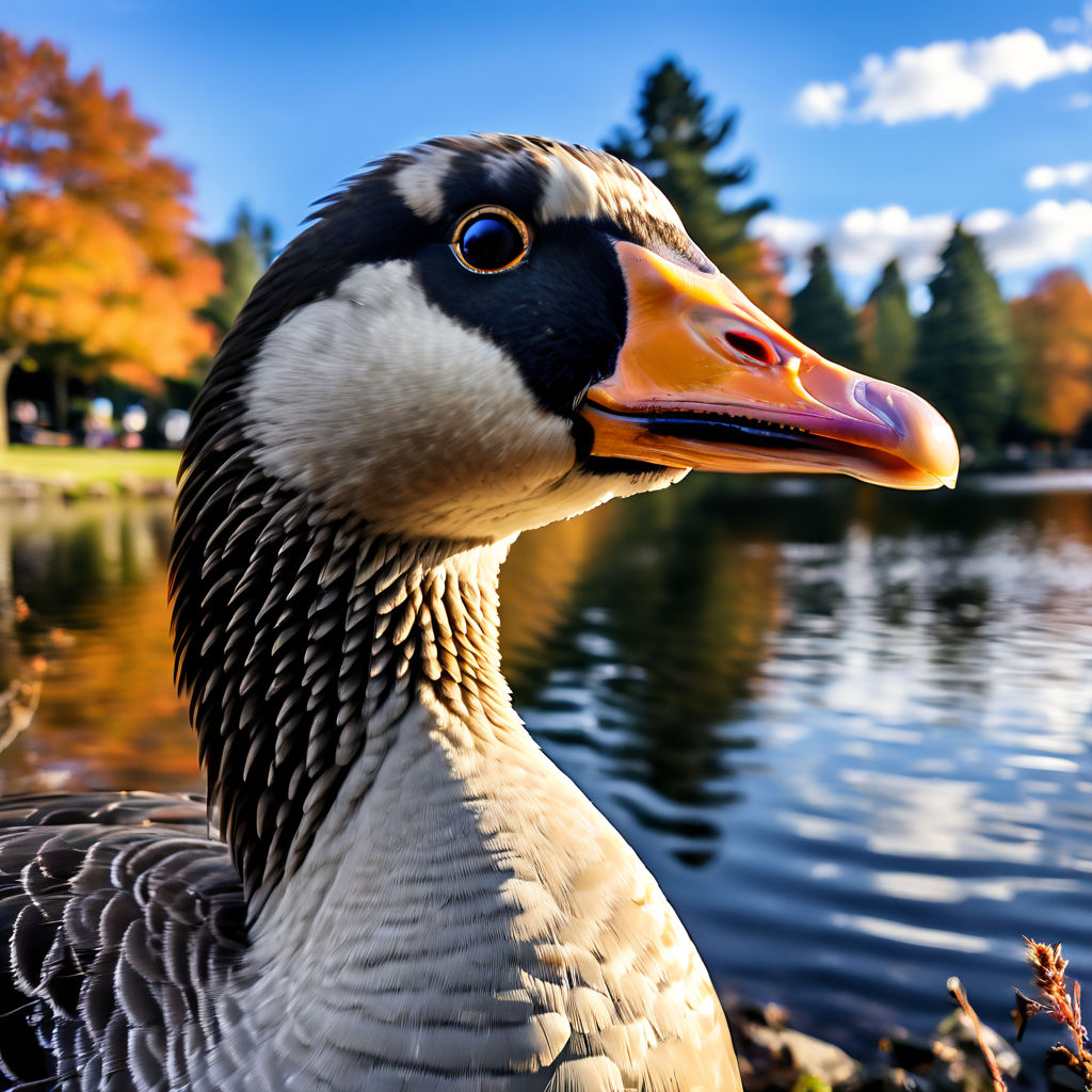 The most epic goose named "Andrew" looks into the distance by Ivan ...