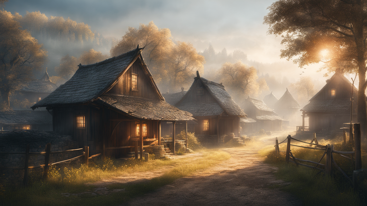 Photography of a rustic village scene by Wycsword - Playground