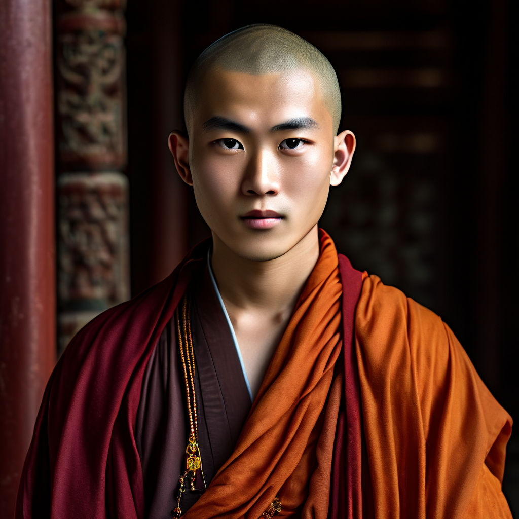 Chinese Monk 18 years young male by Mo mox - Playground