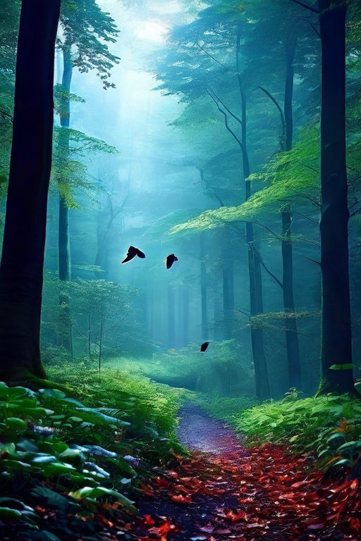 A calm wind sweeps through the leaves and delivers a voice T... by ...