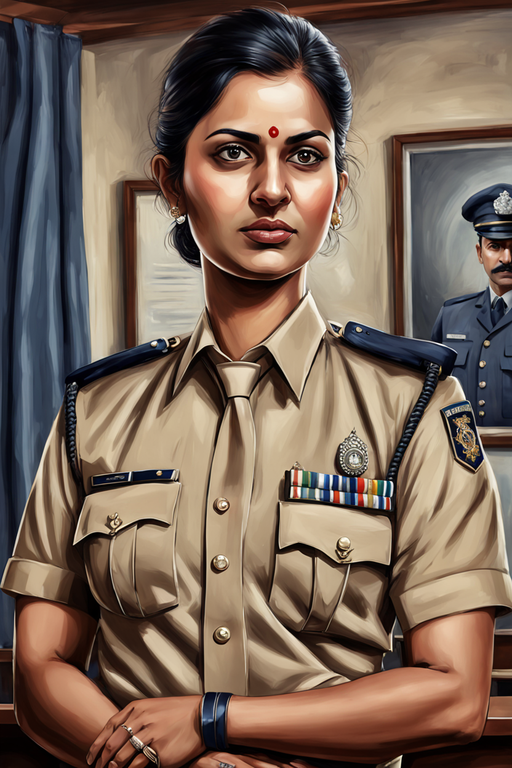 Portrait of a 35-year-old North Indian Assistant Commissione... by ...