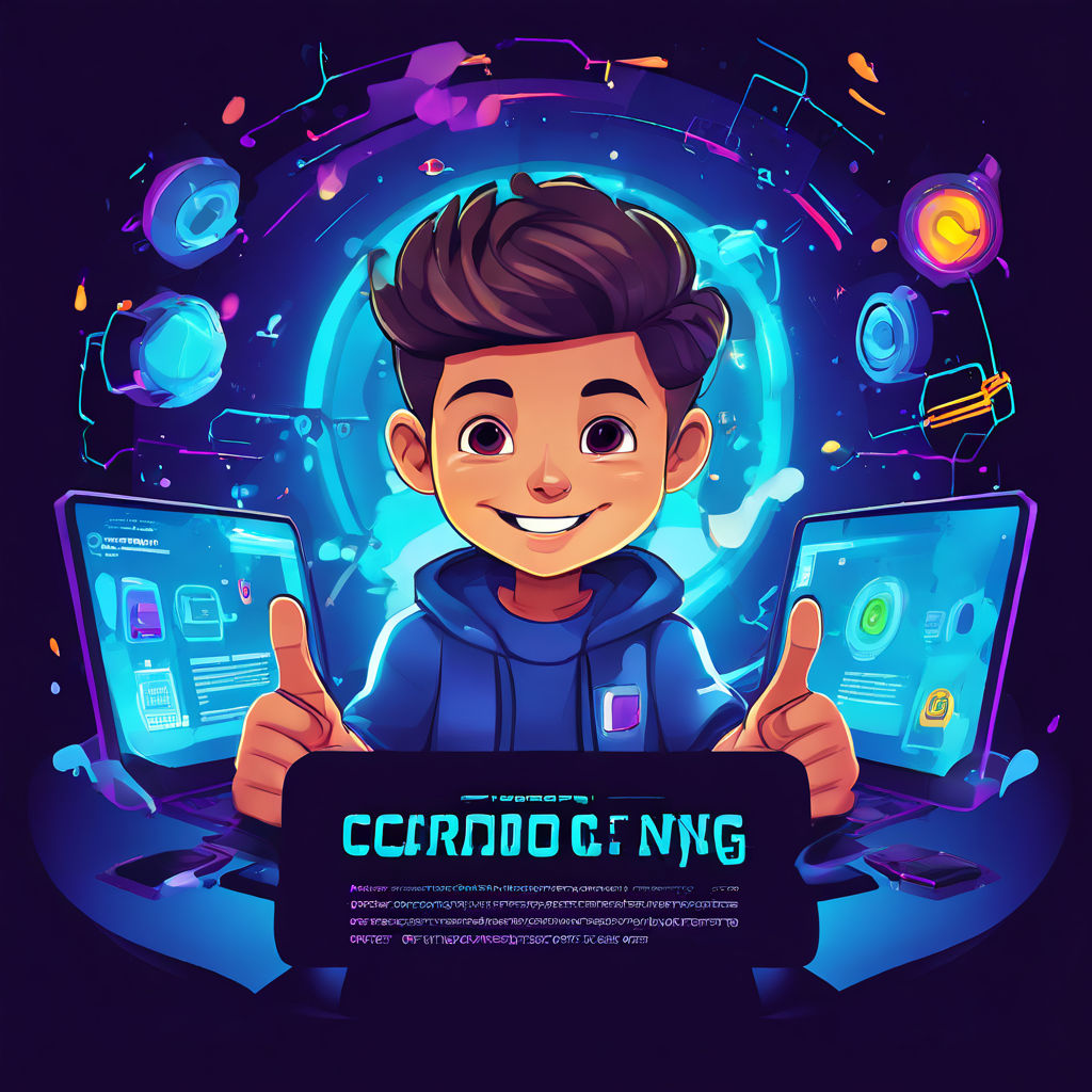 Animated poster card for Coding Camp for Kids by Dimple Kandukuru ...