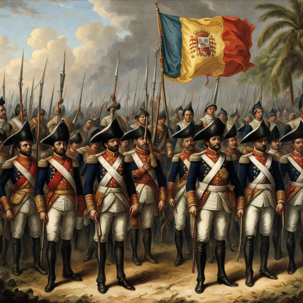 The spanish army establish the colonies in mexico and the so... by ...