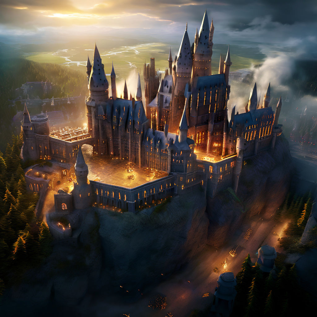 Top view of Hogwarts by Валерия Ч - Playground