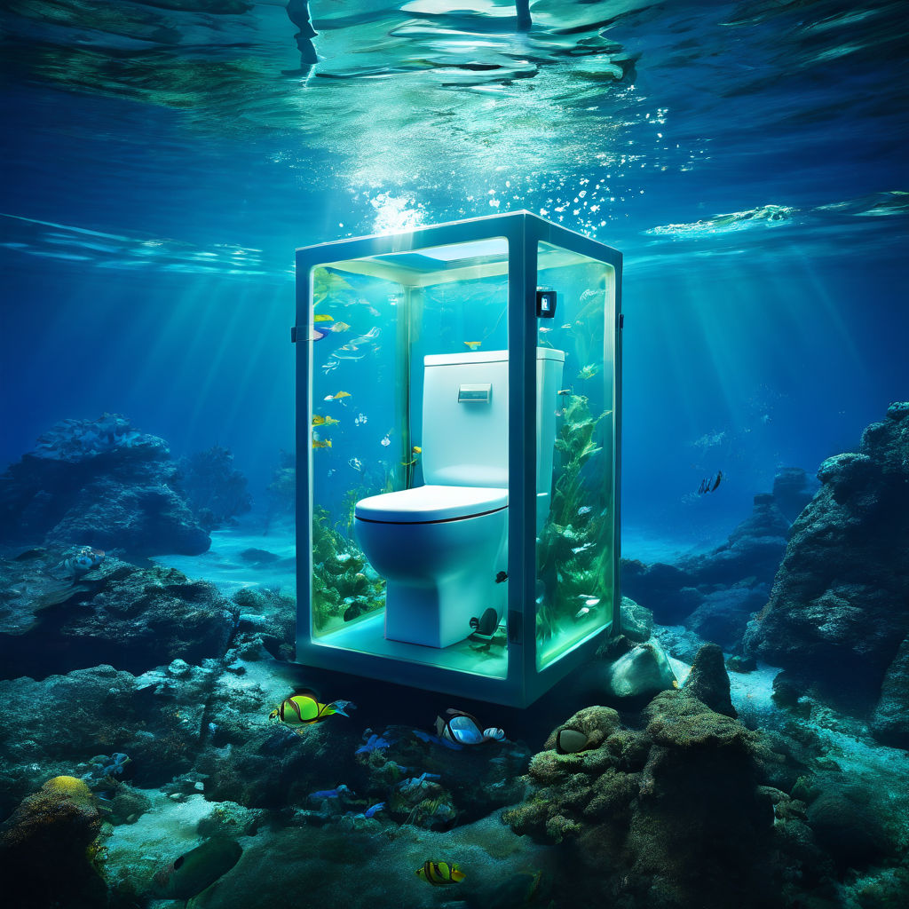 Toilet in ocean with glas box around it underwater by Lasse Ecker ... Toilet in ocean with glas box around it underwater by Lasse Ecker ...