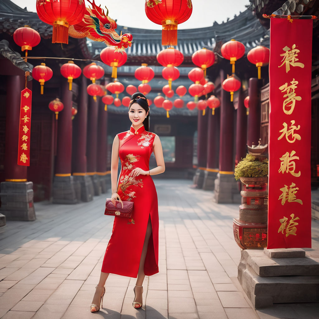 Beautiful Chinese woman for full body shot photo natural day by sutee vichapron - Playground