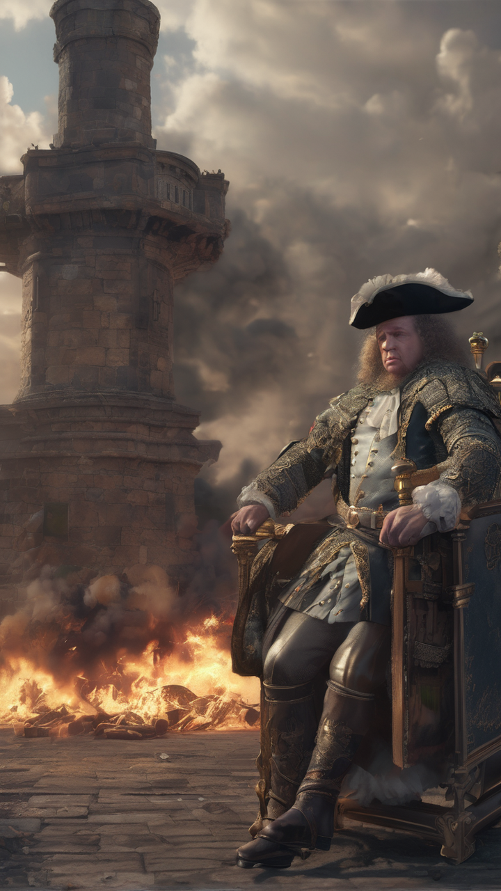 King James II of Scotland confidently overseeing a siege by History ...