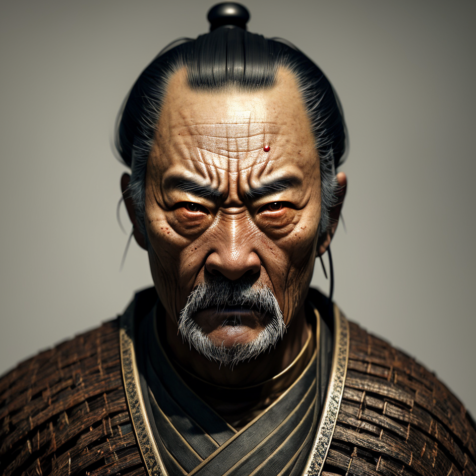An old Japanese old samurai by Mauro Jeckel - Playground