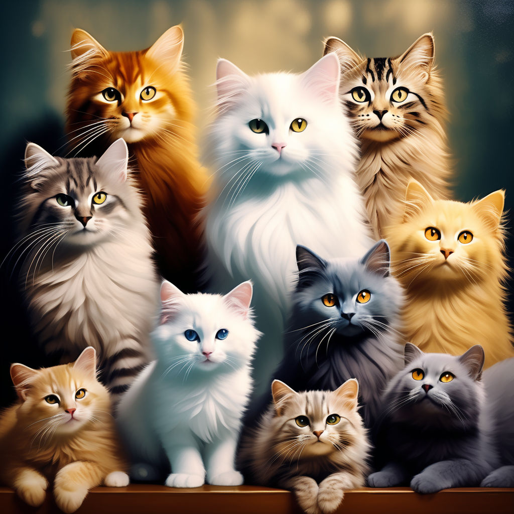 Different types of pet cats by mevlüt serhat mutlu - Playground