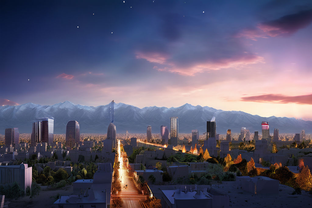 An ultra-realistic digital render of Tehran by saman yahyaei - Playground