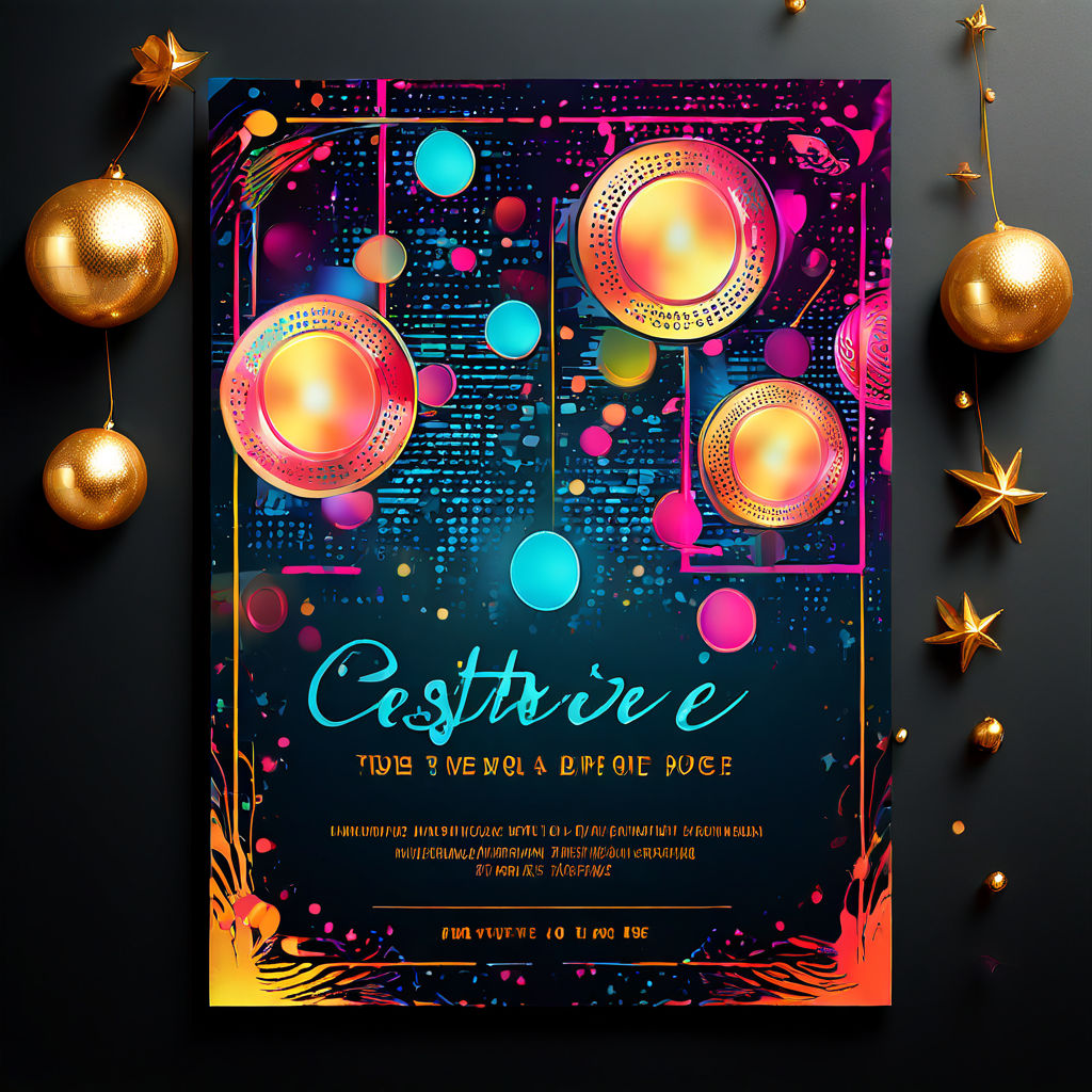 Disco theme invitation card by Kimberly Lawis - Playground