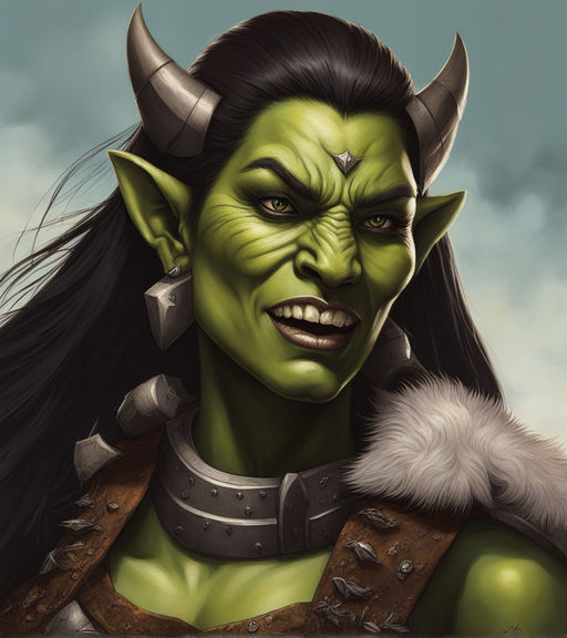 Female ORC with sabertooth Teeth by Skip Oosthuizen - Playground
