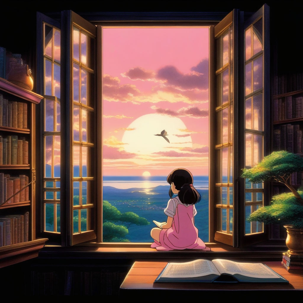 A scene from a studio Ghibli film by 오소연 - Playground