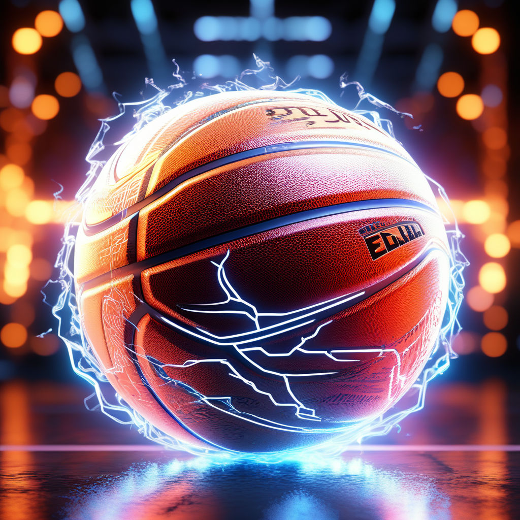 White electric basketball ball by Kalle Ztar - Playground