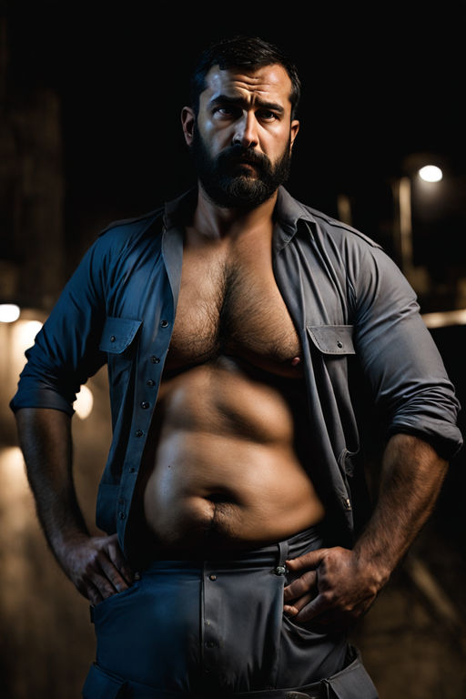 Half figure photography of a 36 year old beefy burly Turkish... by luca ...