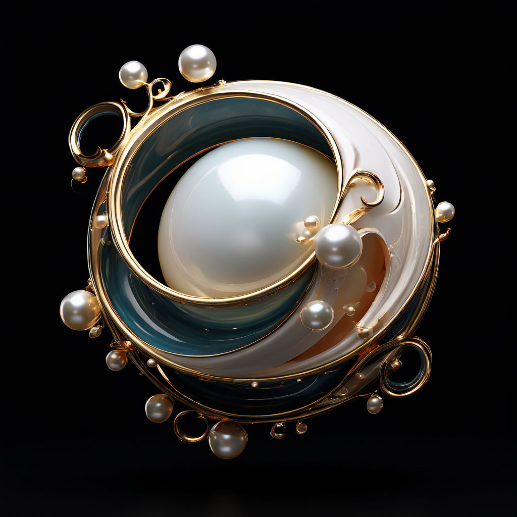 "Craft a stylized pearl image with a modern twist by Chanyoung Jang ...