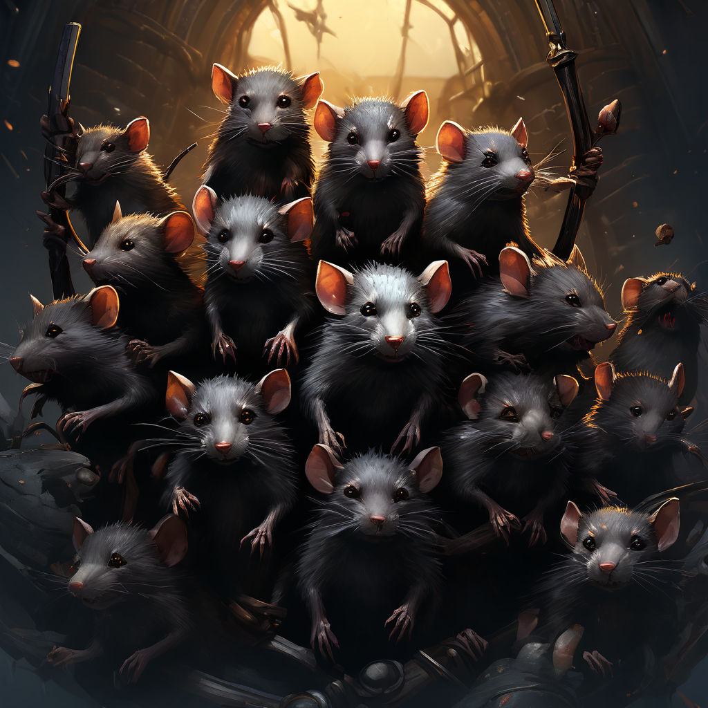 Swarm of rats by Angel Acuña Barros - Playground