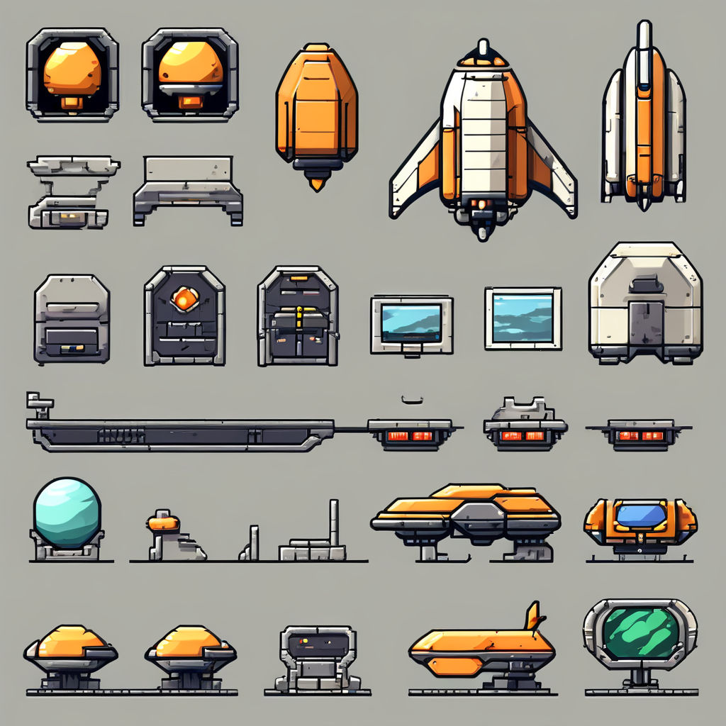 Space ship computer panels by Brian Richards - Playground