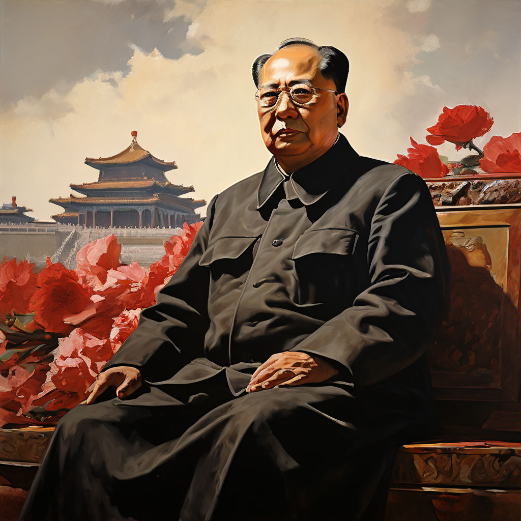 Historical painting of Mao Zedong by 謝昊軒 - Playground