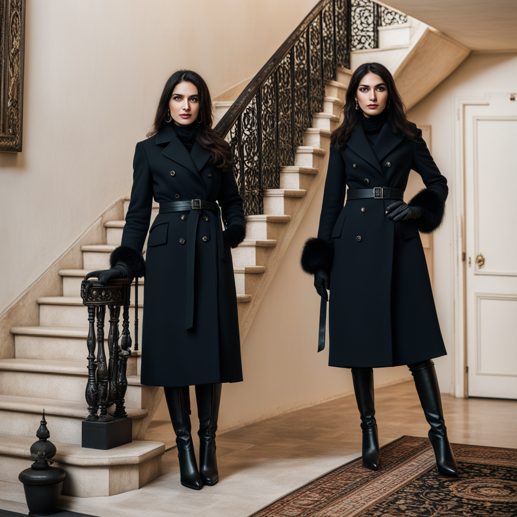 Two rich Iranian ladies are standing at the bottom of the s... by RBC ...