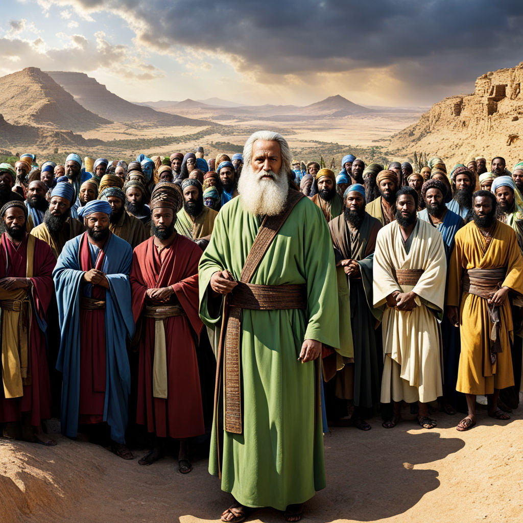 Create an image of moses and the israelites by Belle Rita - Playground