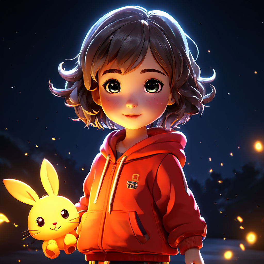 A 5-year-old girl with eyes of fiery light by Ice Feniks - Playground