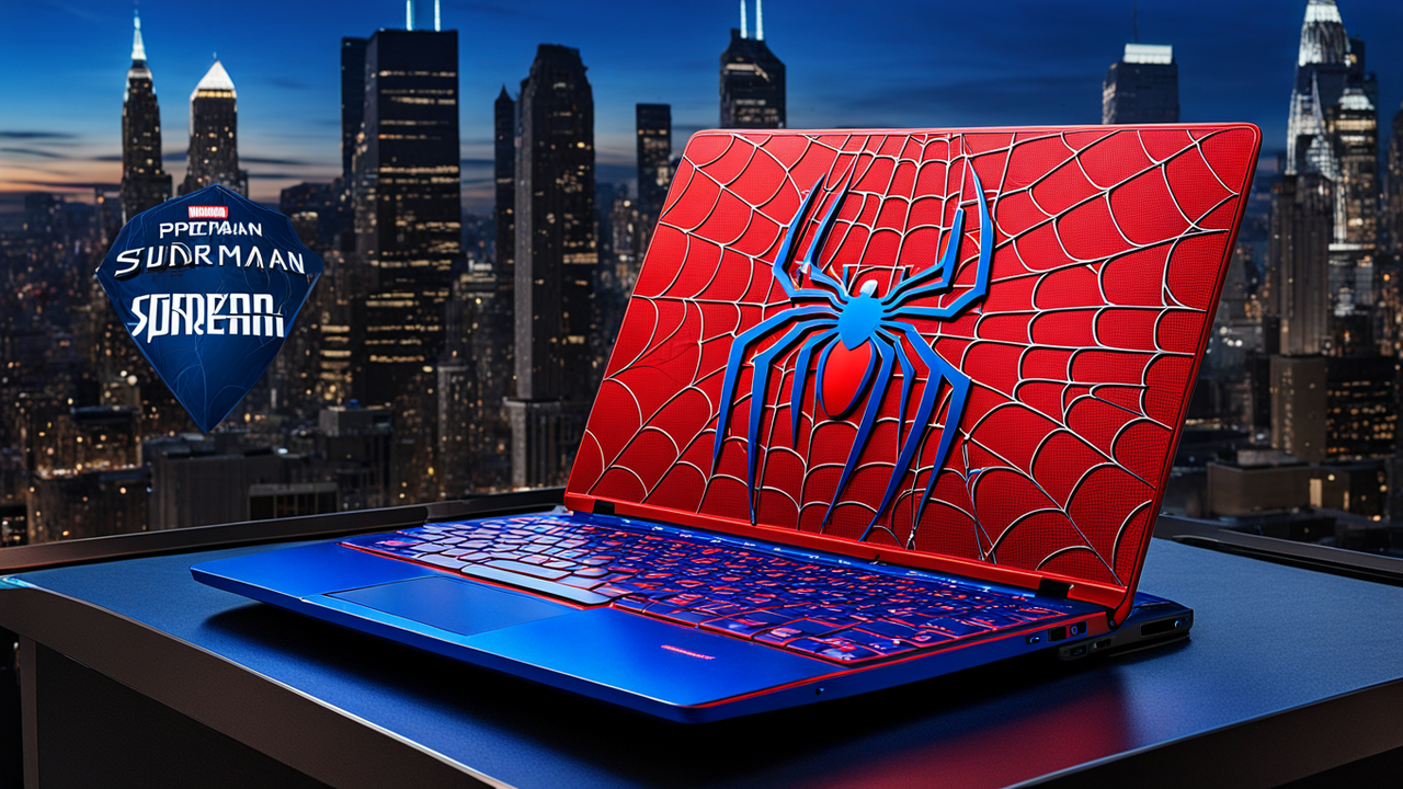 Laptop inspired by Spiderman by Murat ÖZMEN - Playground