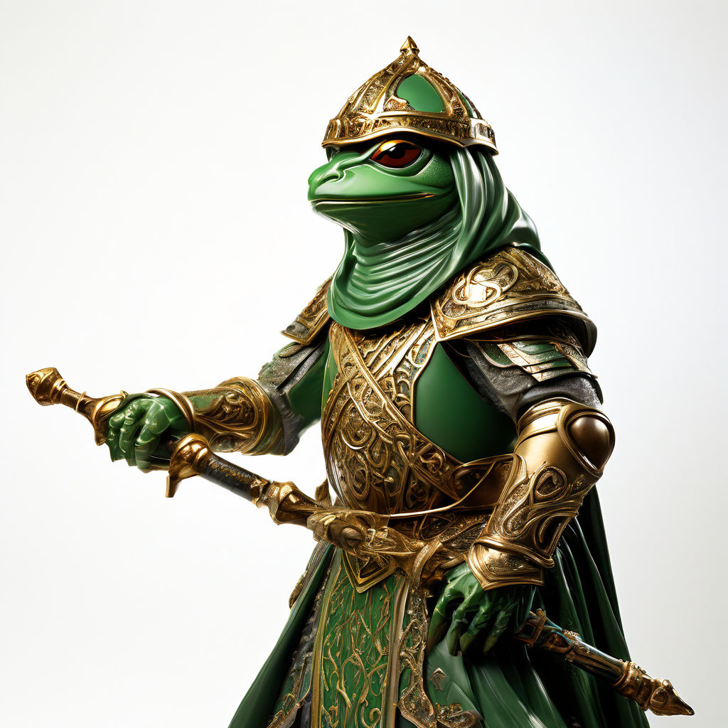 Muslim Warrior Frog by Hussain - Playground