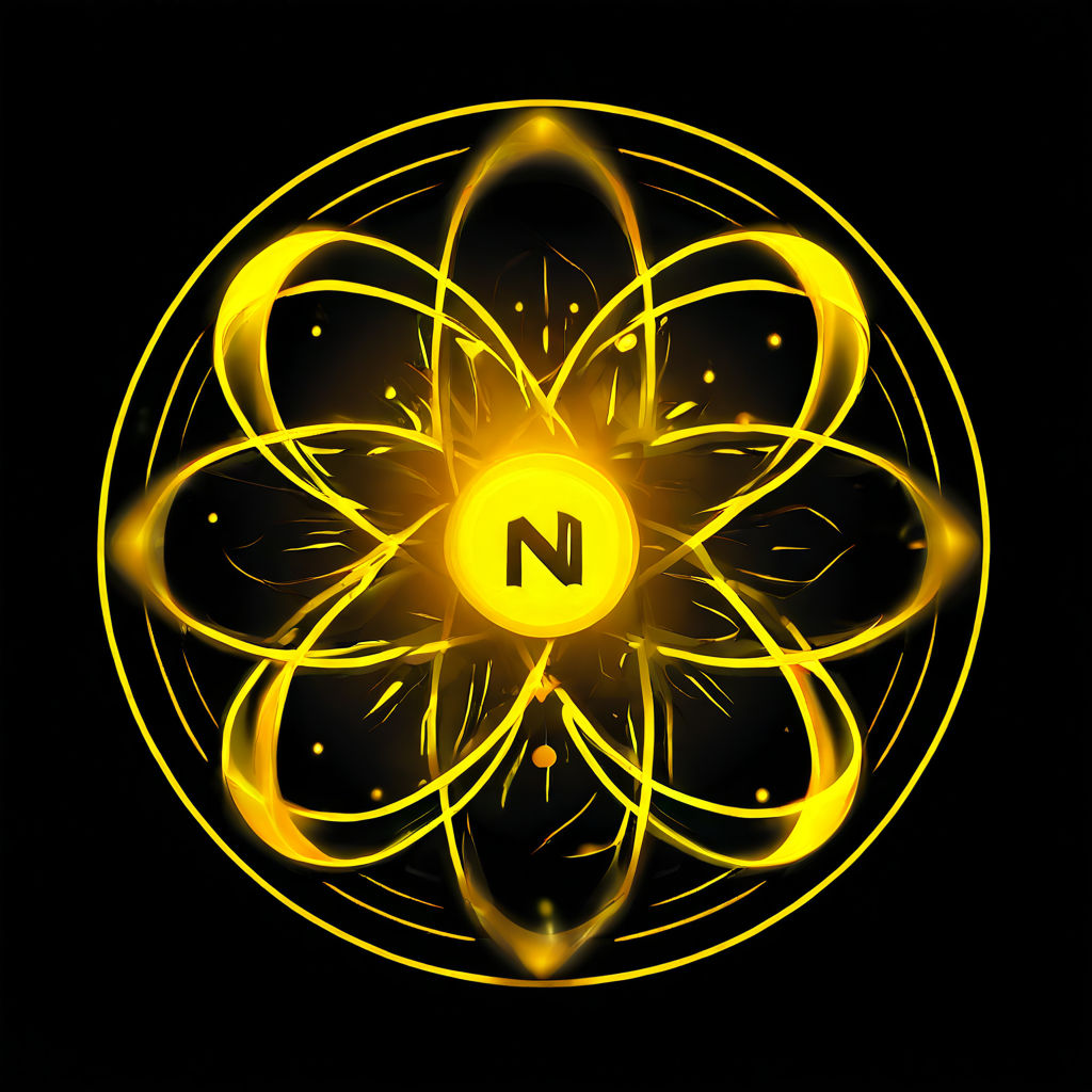 NRD logo incorporating the atomic symbol by Sub-committee 2 - Playground