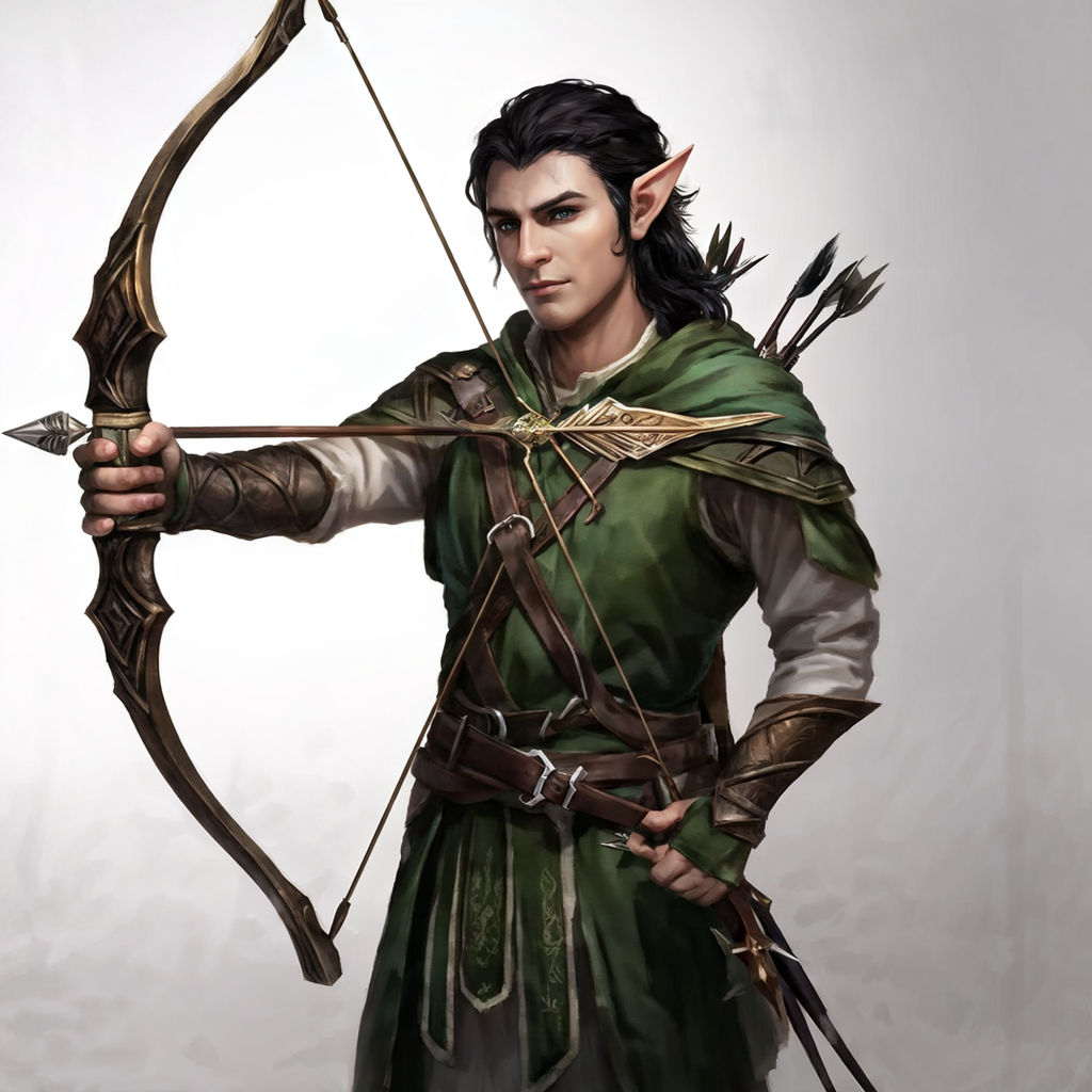 A male elf archer from dnd by Travis Brinkley - Playground