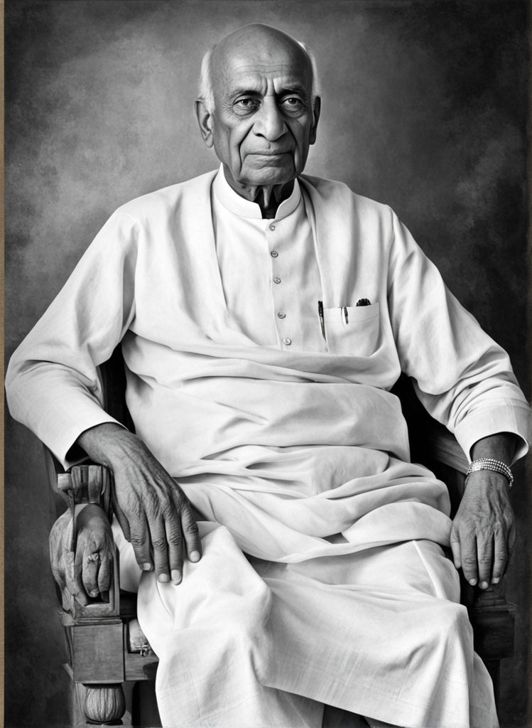 Portrait of Sardar Vallabhbhai Patel by Jitendra Singh - Playground