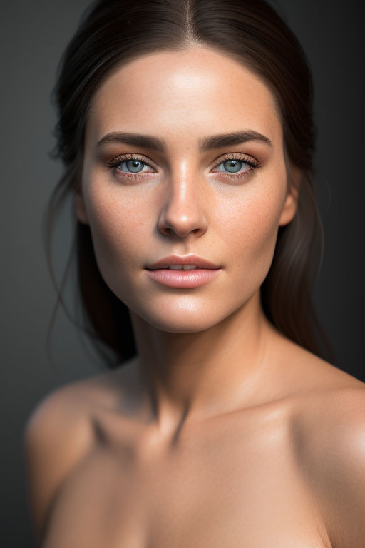 Realistic young woman face by Анна Анна - Playground