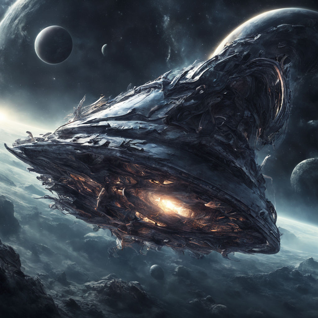 Alien ship aliens in space by Kosta - Playground